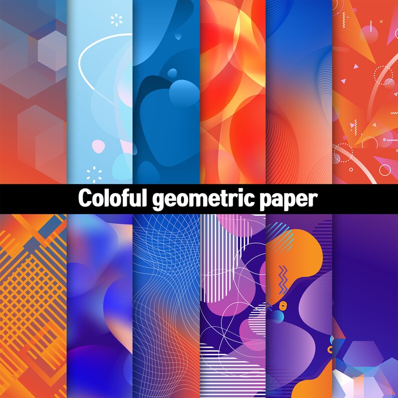 Geometric Backgrounds, Digital Abstract Paper, Geometric Textures ...