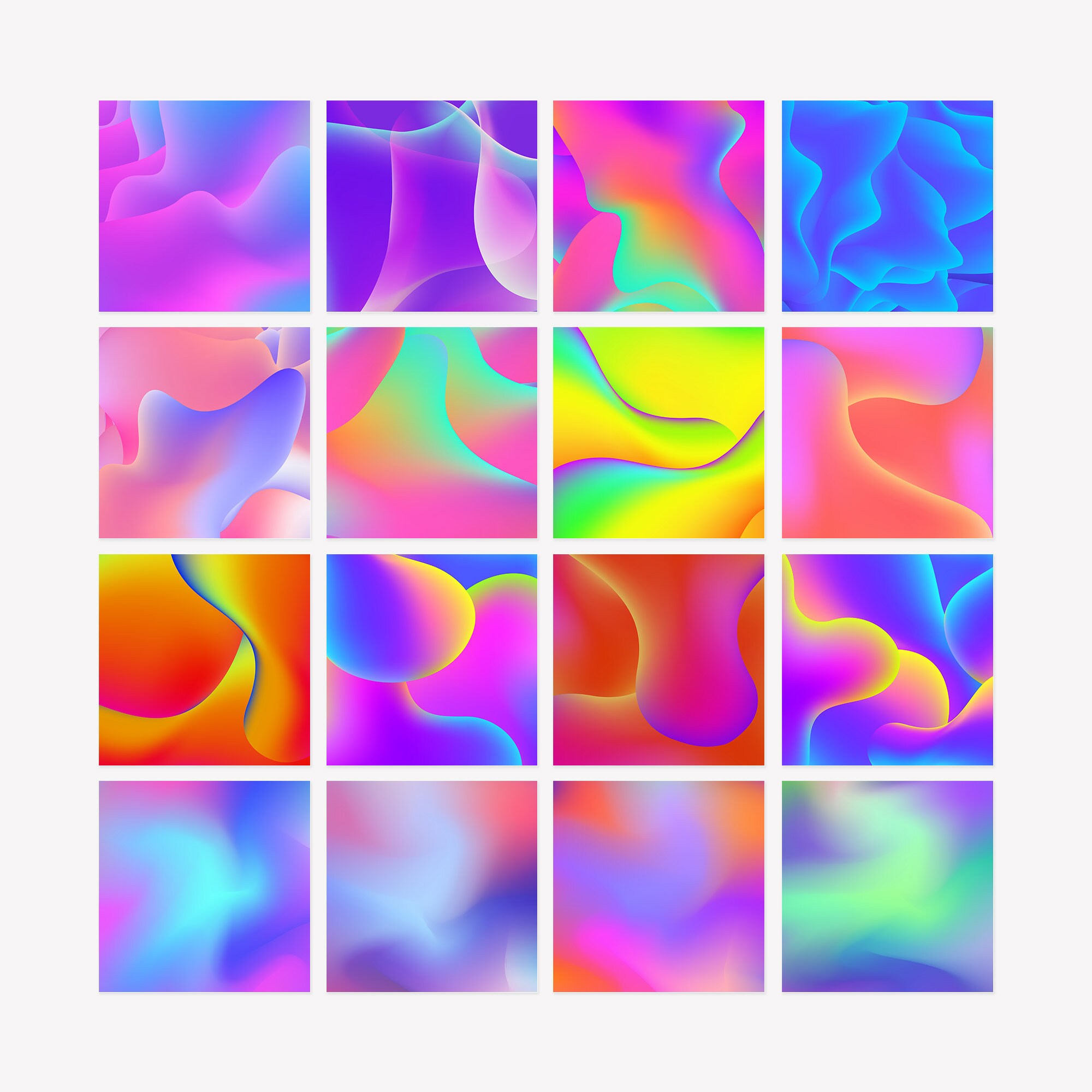 Colorful Digital Wave Paper, Watercolor Paint Texture, Bright Colorful ...