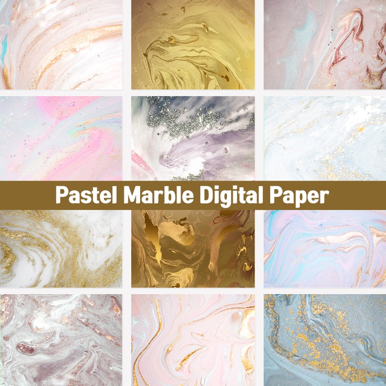 Color Marble Digital Paper,marble Textures,gilded,gold Vein Marble ...