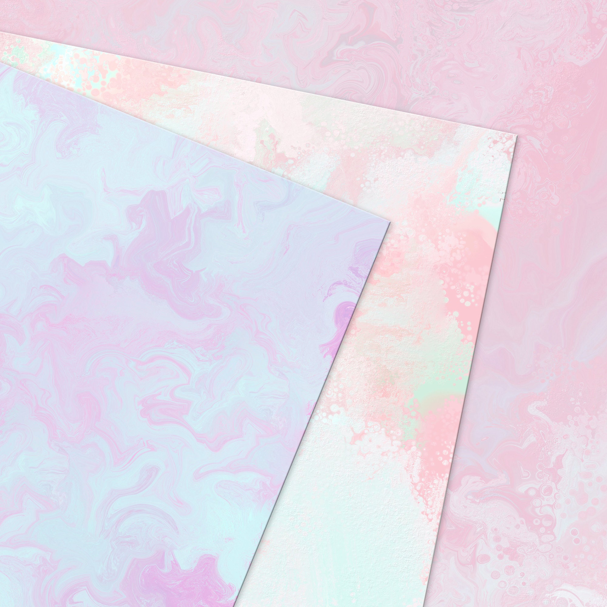 Liquid Ink Pink Digital Paper, Printable Scrapbook Paper With Ink ...