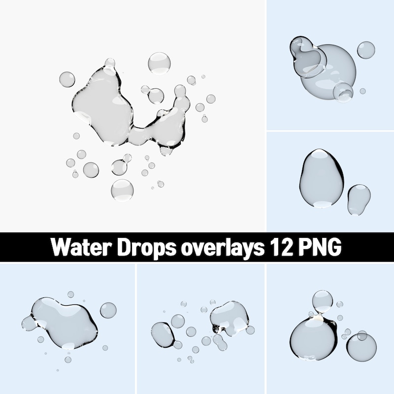 Water Drops Photo - Etsy