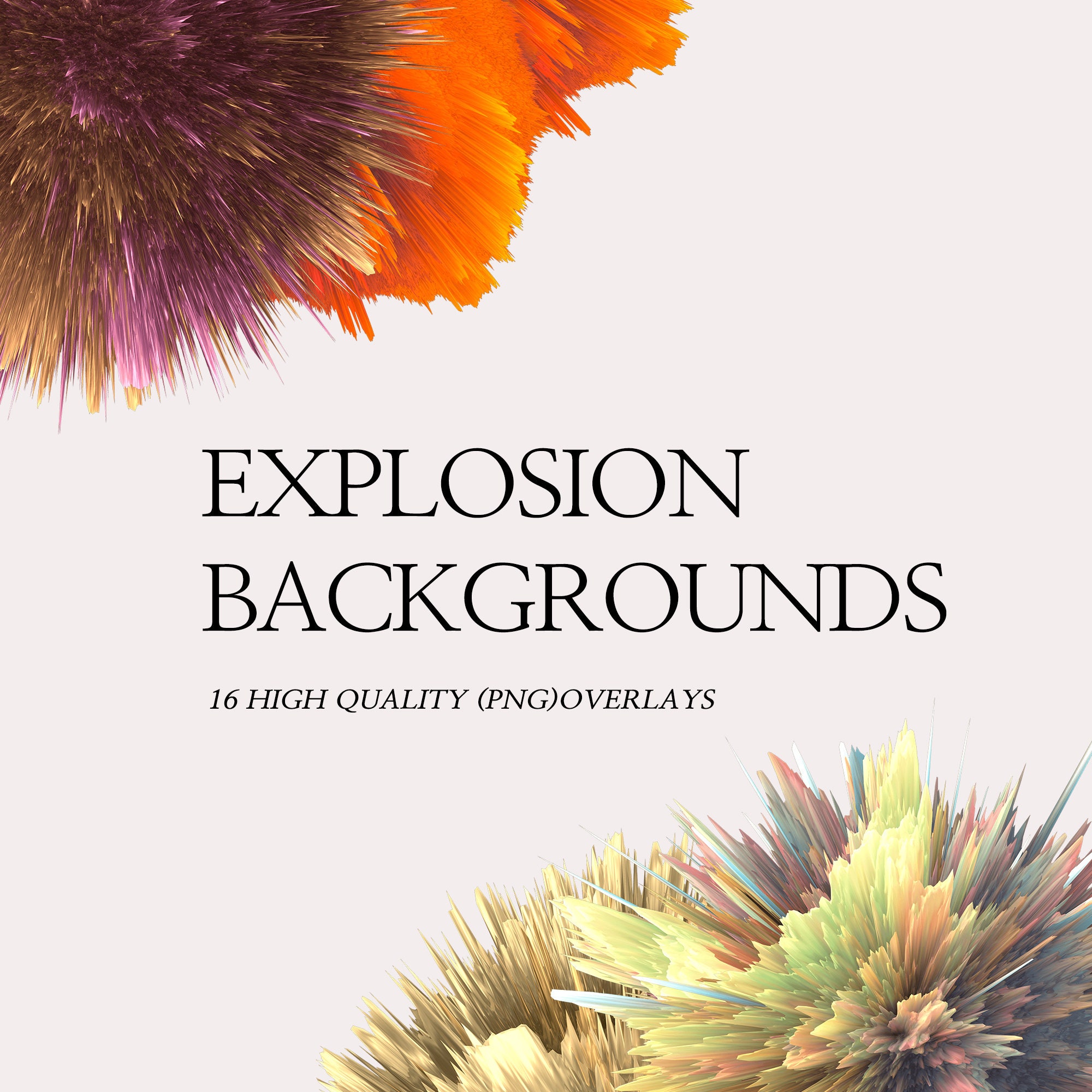 EXPLOSION Backgrounds Digital Paper, Explosion Effect, Dust Backdrop ...