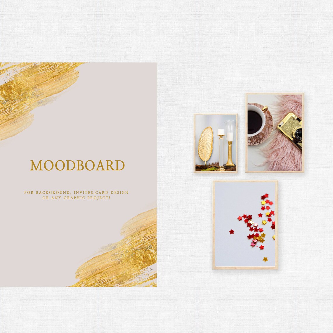 Gold Watercolor Splash and Brush Stroke Clipart Png Textures. Paint ...