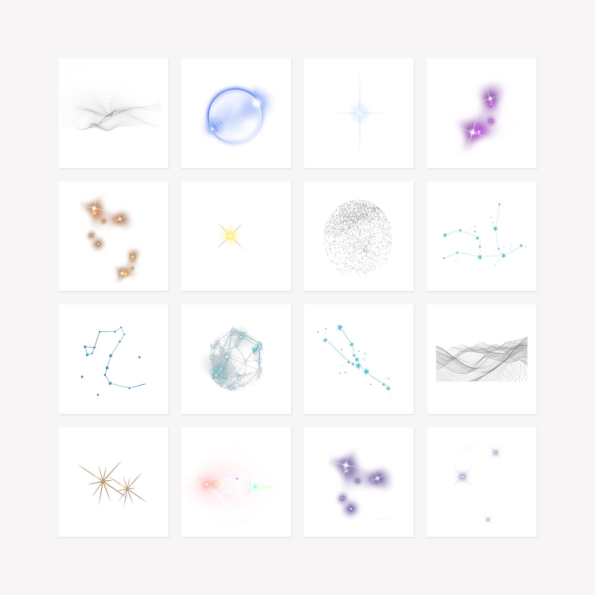 Blue Cosmic Glitter Textures: Celestial Galaxy Overlays (digital ...