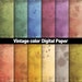 Vintage Color Digital Paper Grunge Paper Decorative Paper - Etsy