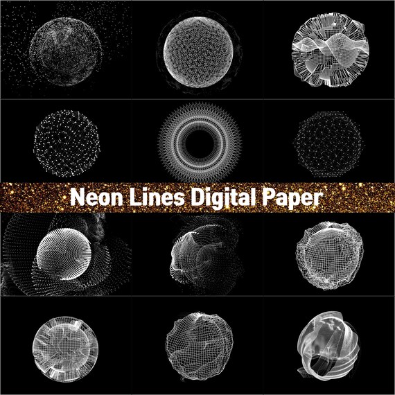 Circle Shape Clip Art Abstract Clipart Line Art Texture JPG | Etsy