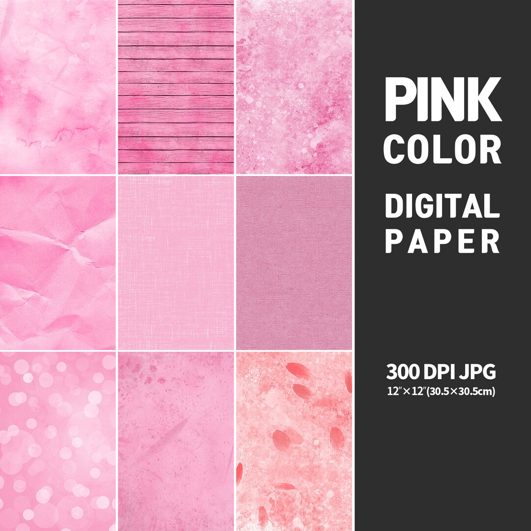 Pink Digital Paper, Scrapbook Papers, Background, Commercial Use ...