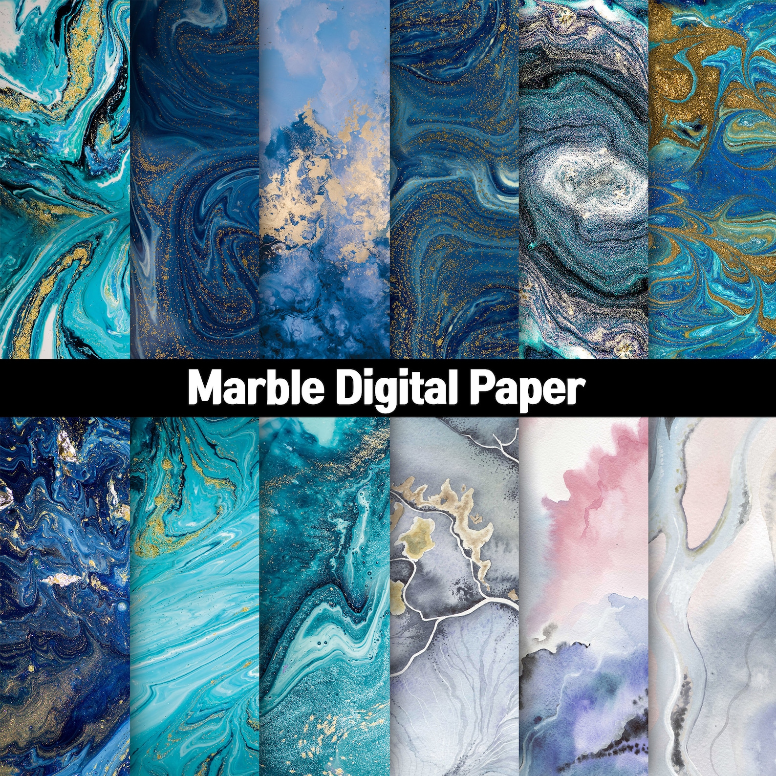 Marble Digital Paper Marble Textures Instant Download for - Etsy