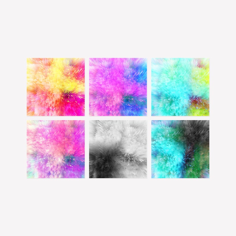 Watercolor Digital Paper, Explosion of Colored Powder, Watercolor ...