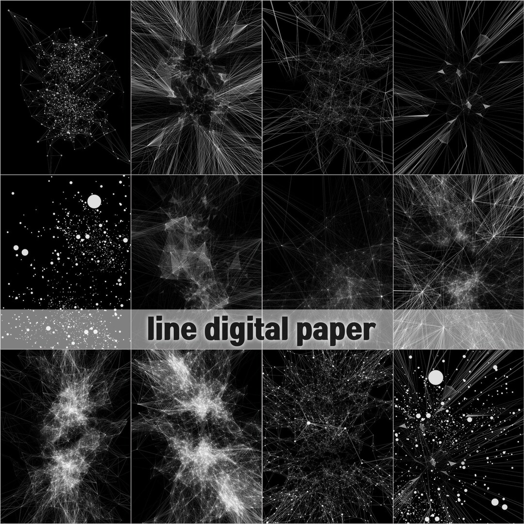 Line Digital Paper, Scrapbook Paper, Patterns - Etsy