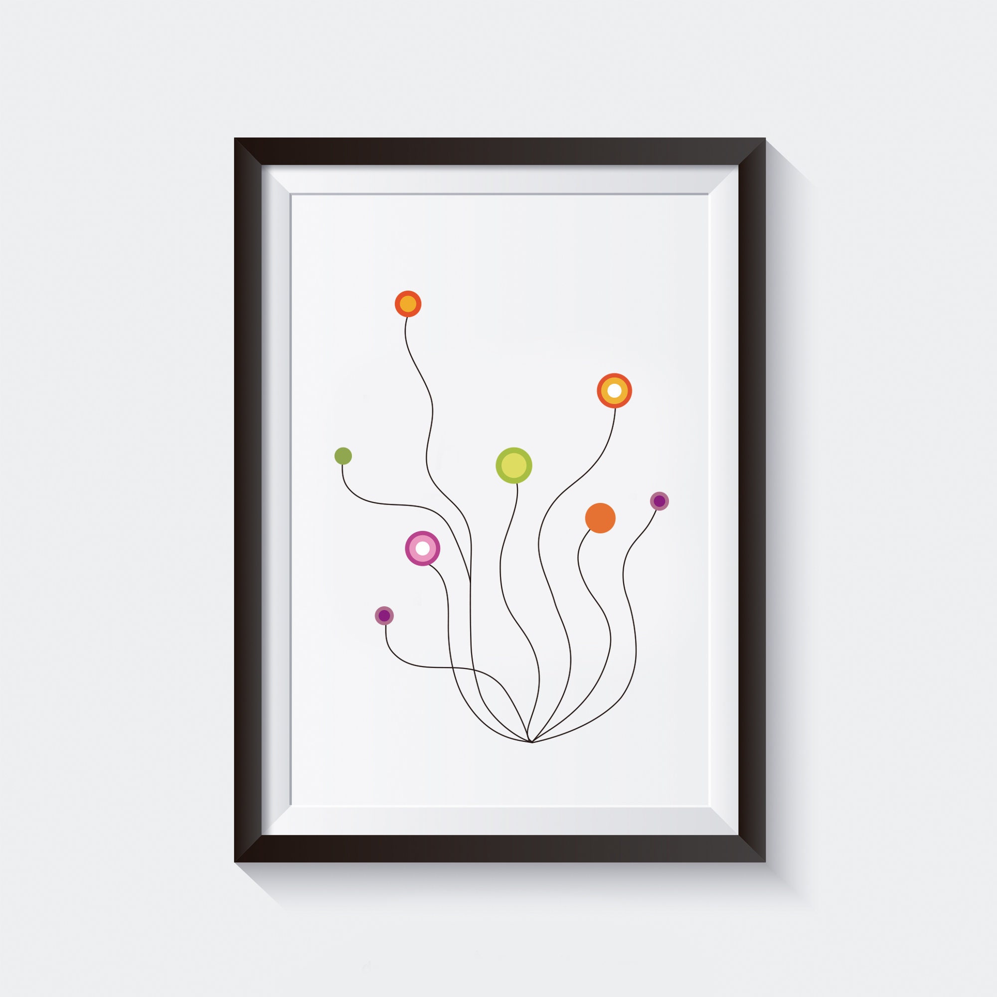 ART PRINT, Line Drawing Print, Line Post, Abstract Painting ...
