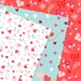 Valentine's Day Digital Paper Scrapbook Paper Love Valentine Pattern ...