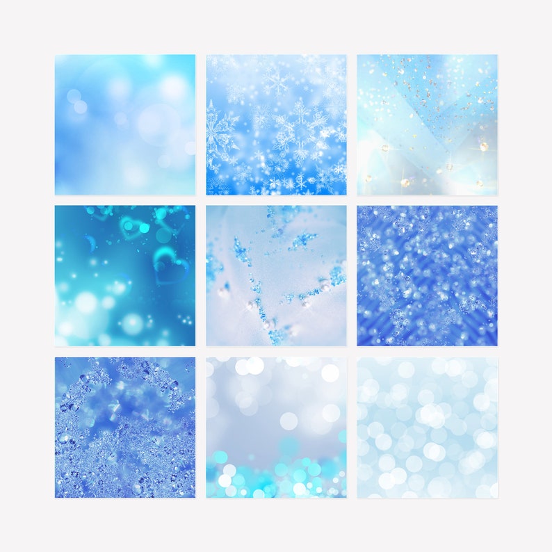 Blue Glitter Digital Paper,printable Scrapbook Paper,instant Download ...