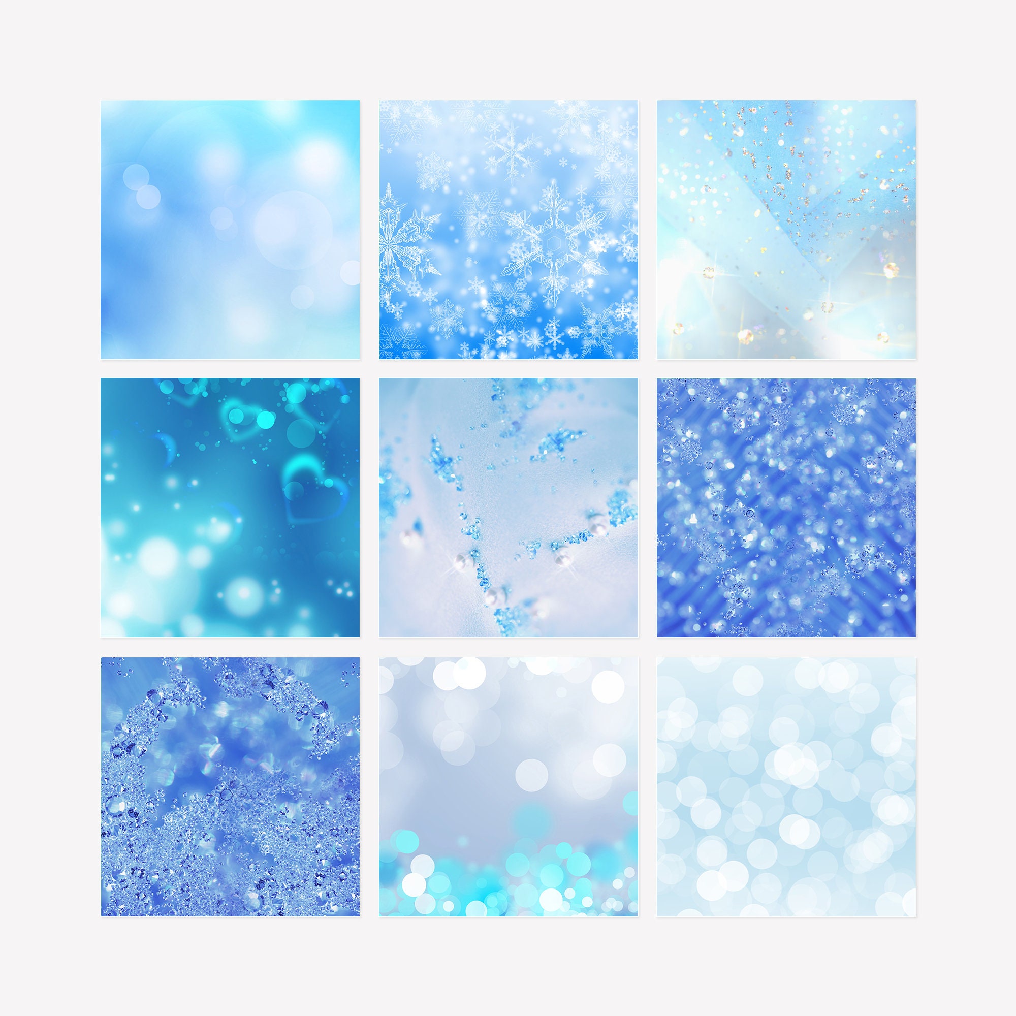 Blue Glitter Digital Paper,printable Scrapbook Paper,instant Download ...