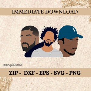 Cole Drizzy Kendrick Rapper Diss Instant Download File Svg Png Zip ...