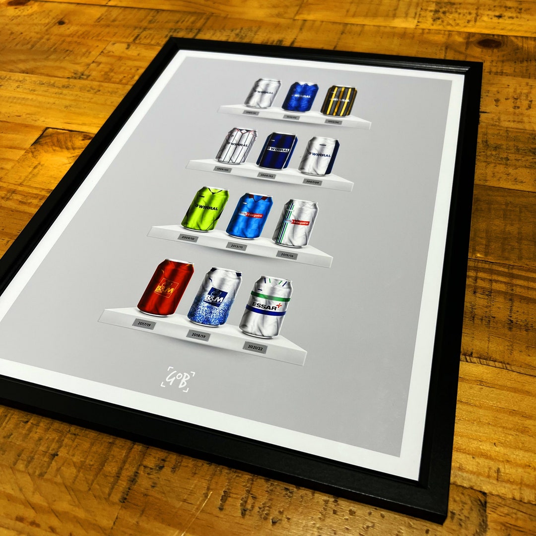 Tranmere Rovers FC Classic Kit Can Print Tranmere Gifts - Etsy