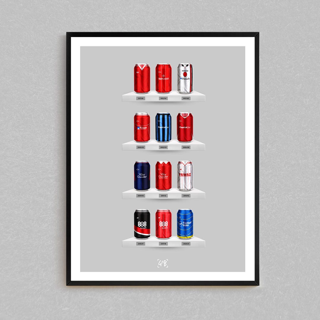 Trentside Tuns Co - Classic Can Print | Nottingham Forest Gifts | Retro ...