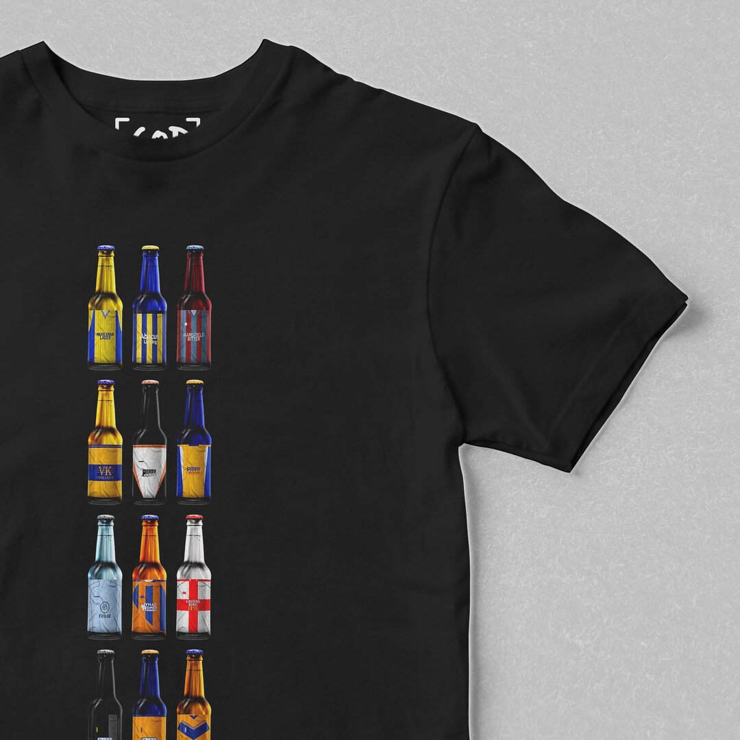 Mansfield Classic Bottle T-shirt | Mansfield Gifts | Retro Football ...