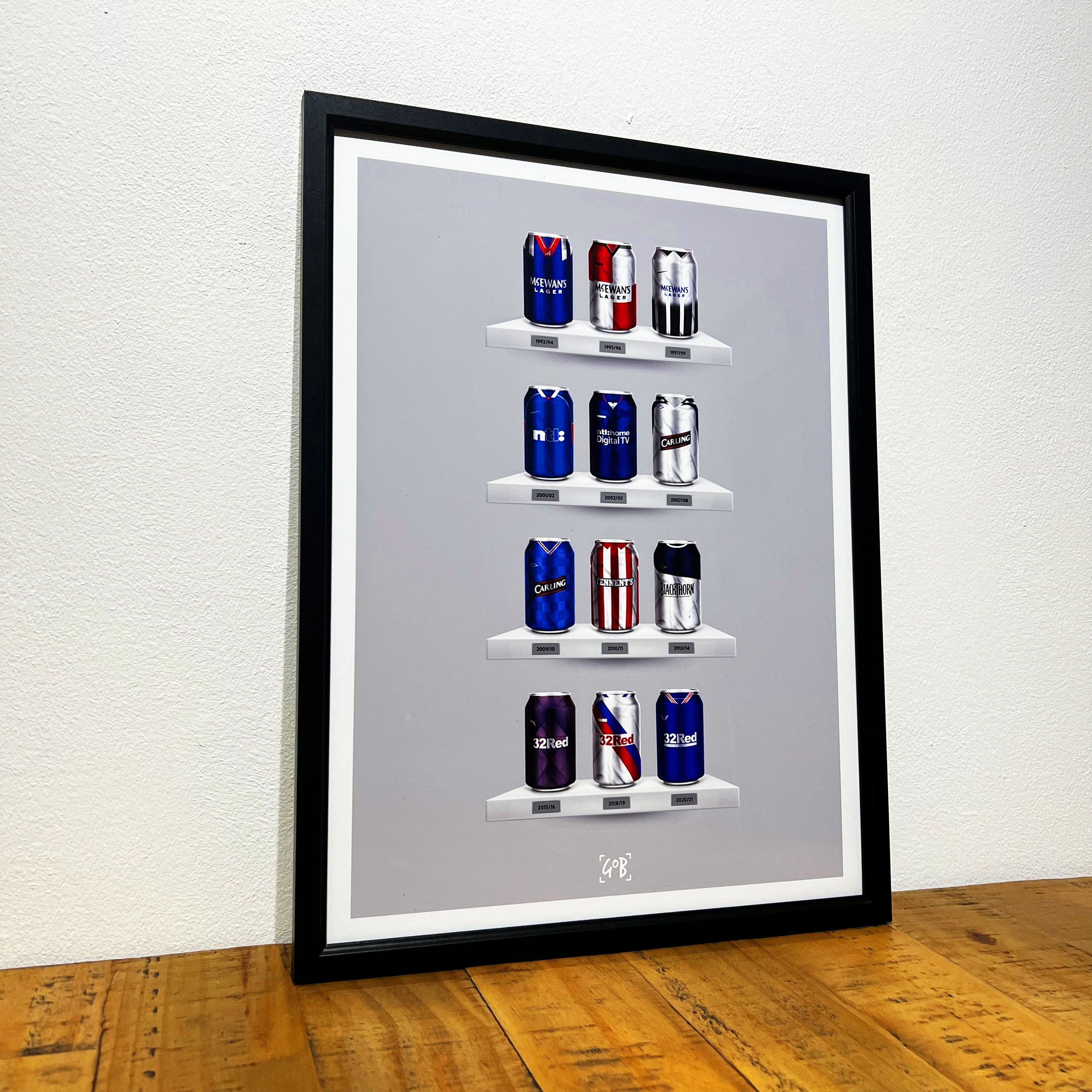 Glasgow Rangers FC Classic Kit Can Print Rangers Gifts - Etsy UK
