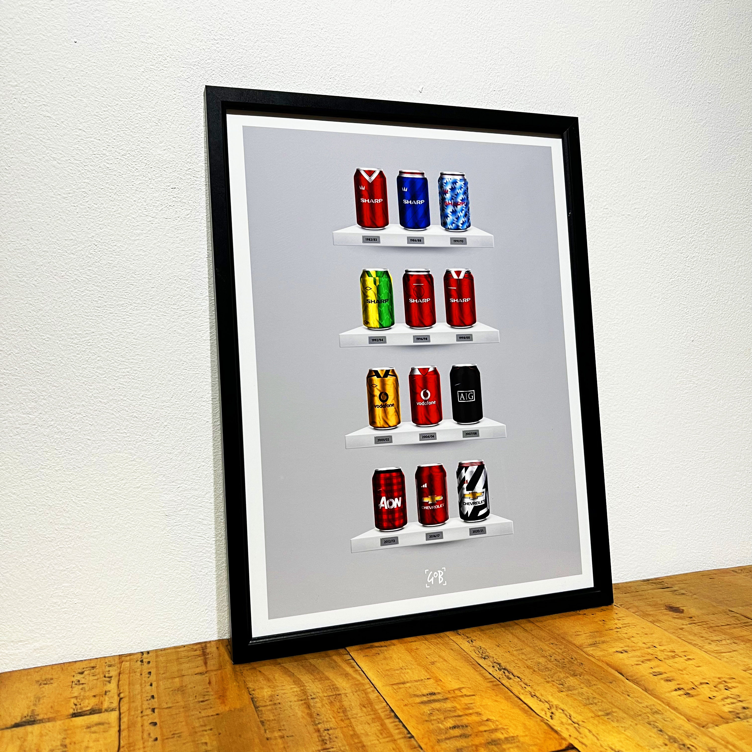 Manchester United Classic Kit Can Print Man Utd Gifts | Etsy