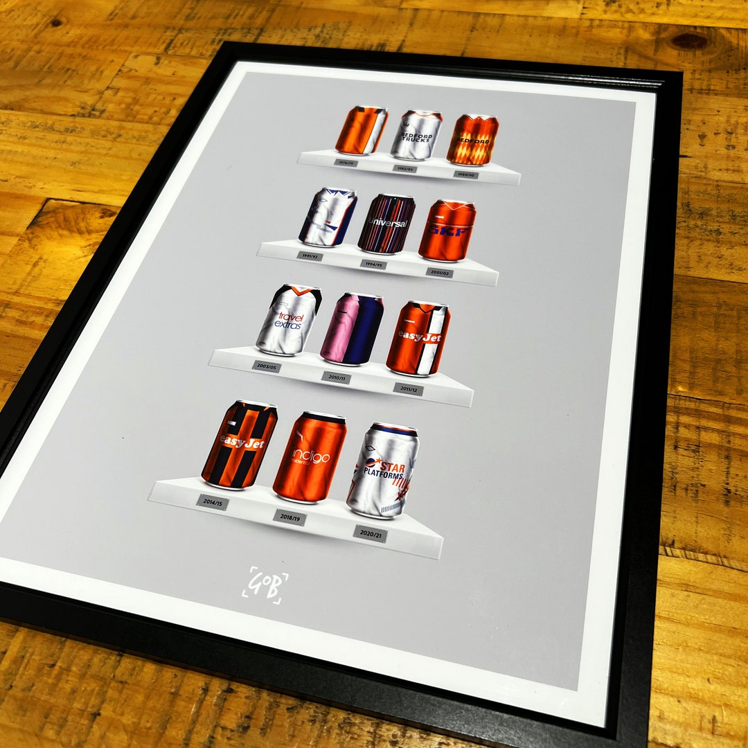 Luton Classic Kit Can Print Luton Town Gifts - Etsy