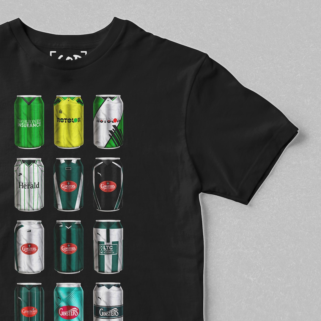 Pilgrim's Pour Co - Classic Cans T-shirt | Plymouth Argyle Gifts ...