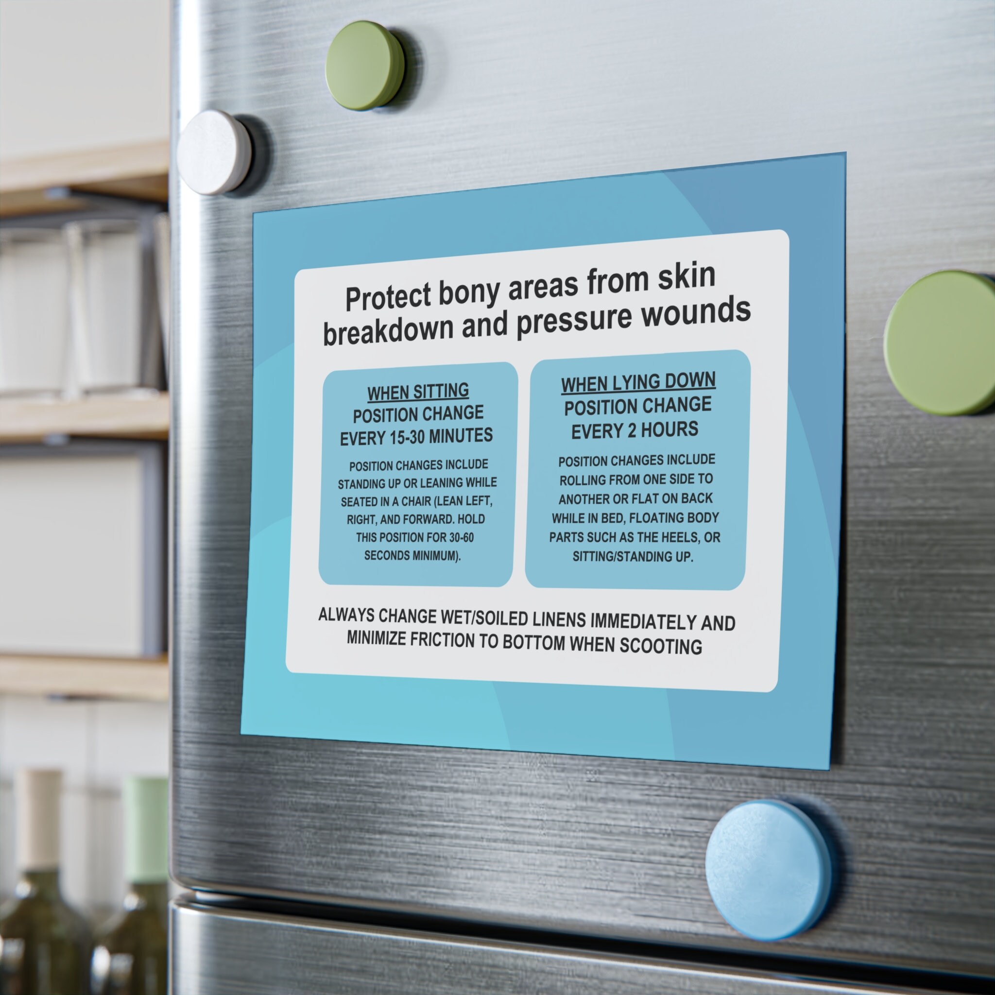 Preventing Skin Breakdown Patient Instruction Note Pads 4x6 Home Health ... Preventing Skin Breakdown Patient Instruction Note Pads 4x6 Home Health ...