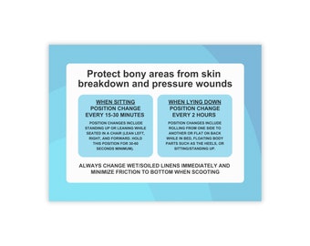 Fall Prevention Patient Instruction Note Pads 4"x6" Home Health Nurse ...