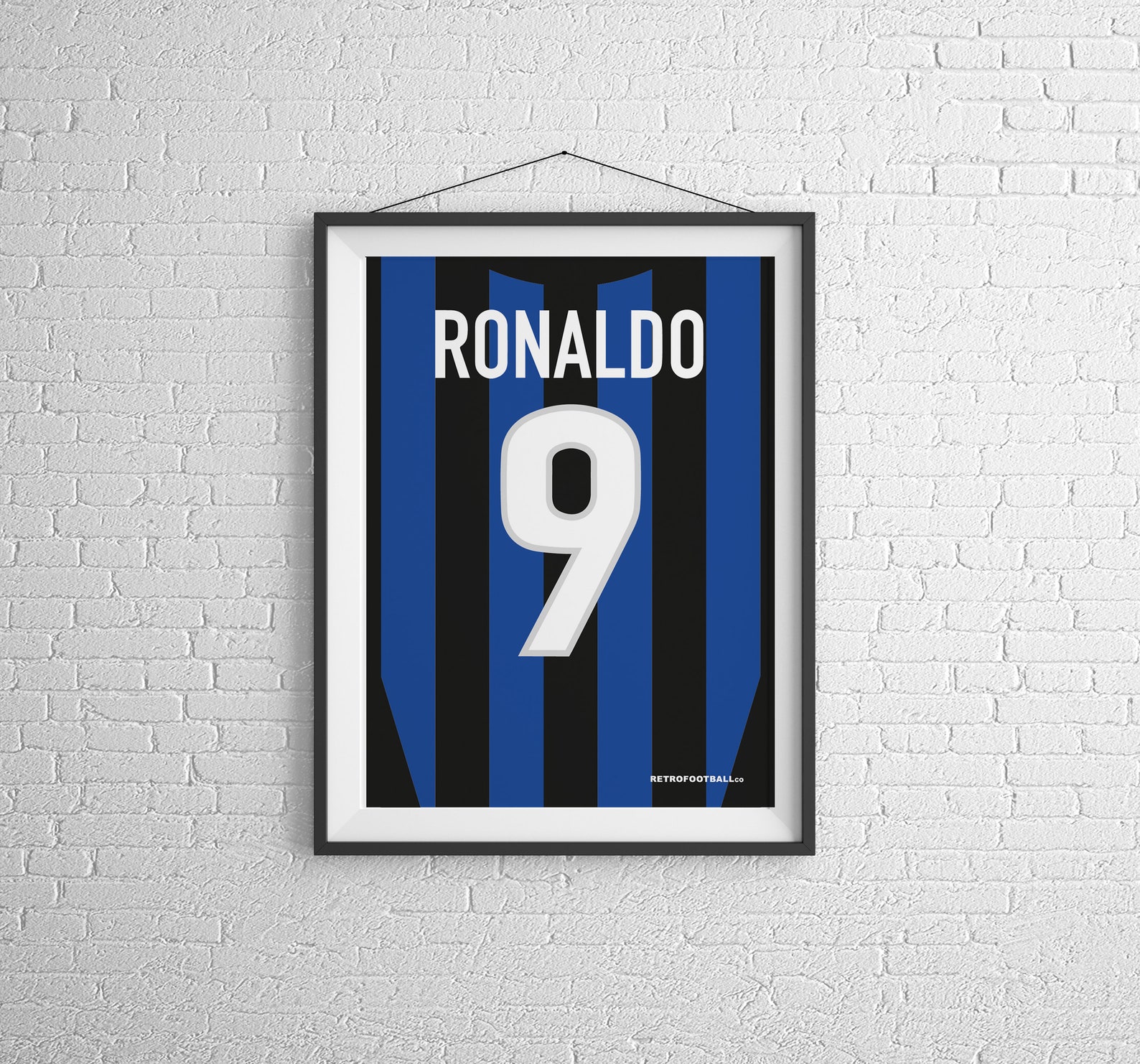 R9 Ronaldo 1998 Inter Milan Home Shirt Print - Etsy UK