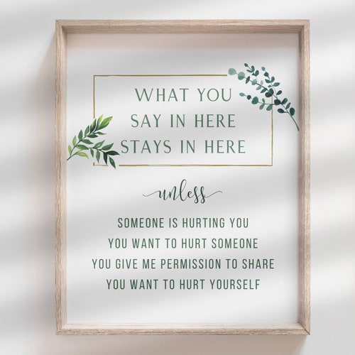 Counseling Office Confidentiality Poster Counselor Office - Etsy