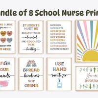 Healthy Habits for Kids Sign Poster School Nurse Office Decor - Etsy
