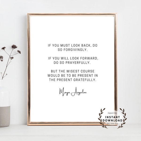 Maya Angelou Quote Wall Art - Etsy