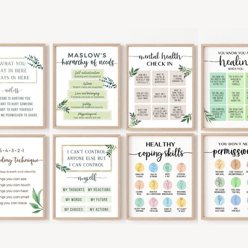 Therapist Office Decor Psychologist Posters School Counselling - Etsy