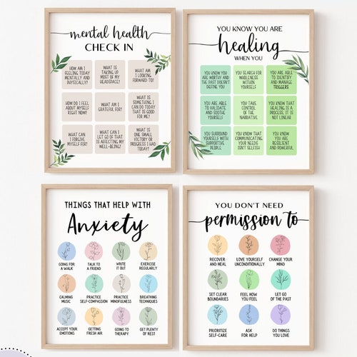 Counseling Office Decor School Counselor Posters Therapy Wall - Etsy