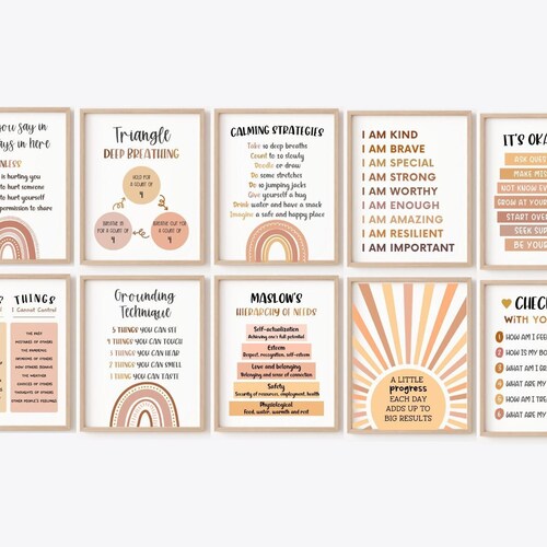 16 Therapist Office Decor Social Worker Posters Therapy Wall - Etsy
