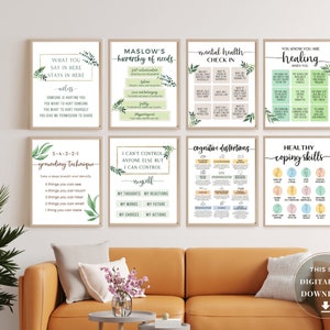 22 Therapist Office Decor Social Worker Posters Therapy Wall Art ...