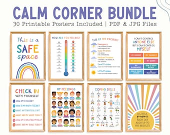 150 Calm Down Corner Kit Posters Sign Calming Decor Prints - Etsy