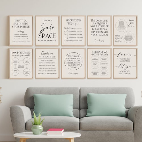 Self Care Poster Therapy Office Decor Therapy Wall Art - Etsy