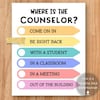 Where is the School Counselor Door Sign Counseling Office Decor Wall ...
