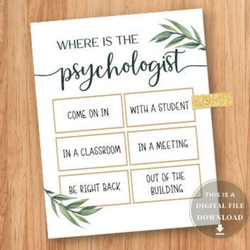 Custom School Counseling Office Sign Door Where is the - Etsy