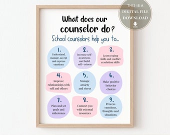 School Counselor Art | Etsy