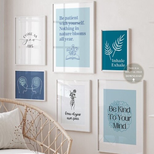 16 Therapy Office Decor Bundle Mental Health Posters - Etsy
