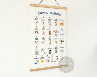 Coping Skills Alphabet Poster - Etsy