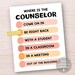 School Counseling Office Sign Door Counselor Decor Where is the School ...