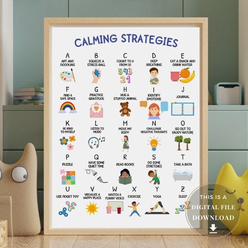 Printable Poster for Helping Children Calm Down - Etsy