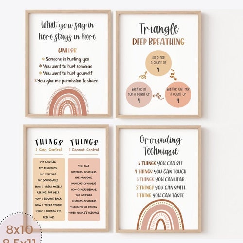 Counseling Office Decor School Counselor Posters Therapy Wall - Etsy