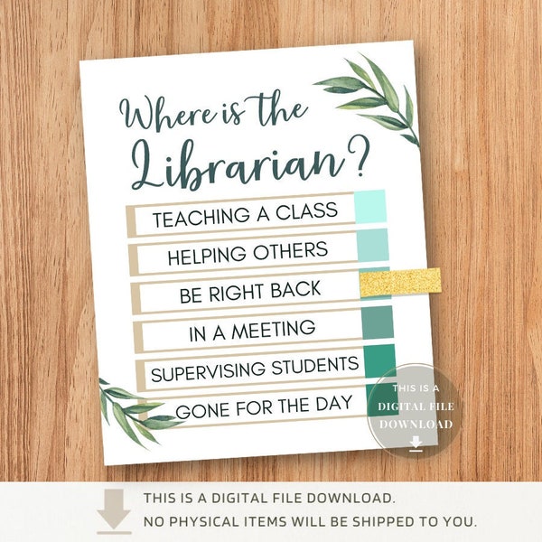 Librarian - Etsy