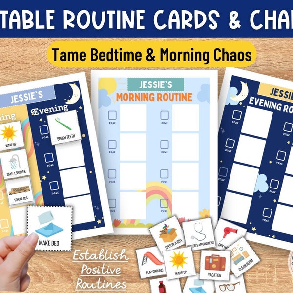 Toddler Routine Board - Etsy