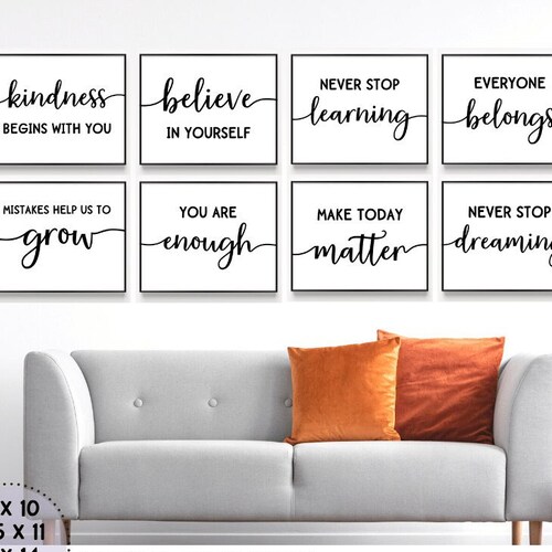 Bundle Set of 8 School Social Work Office Decor Prints - Etsy