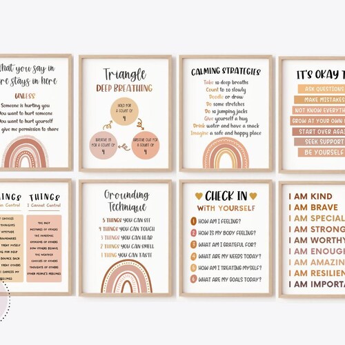 Set 12 Social Worker Office Decor Work Posters School Psych - Etsy